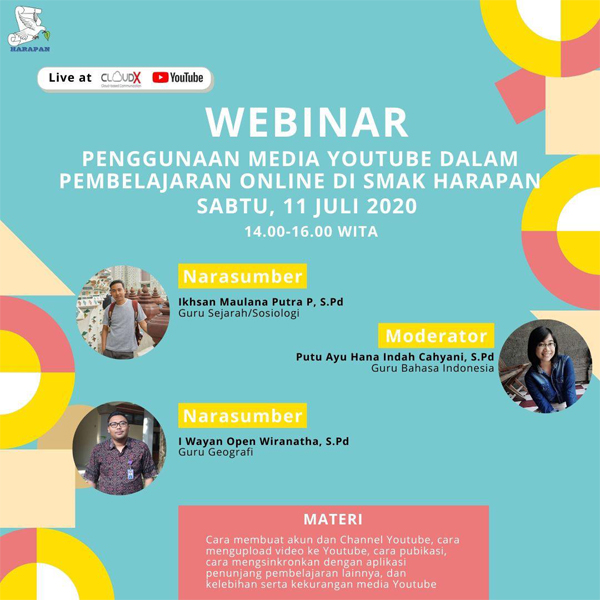 Webinar Pendidikan SMAK Harapan 11 Juli 2020 - SMA Kristen Harapan